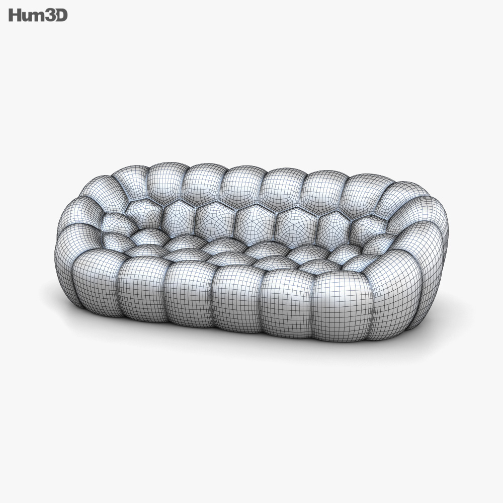 Roche Bobois Bubble Large sofa 3D model - Download in MAX, OBJ, FBX, C4D