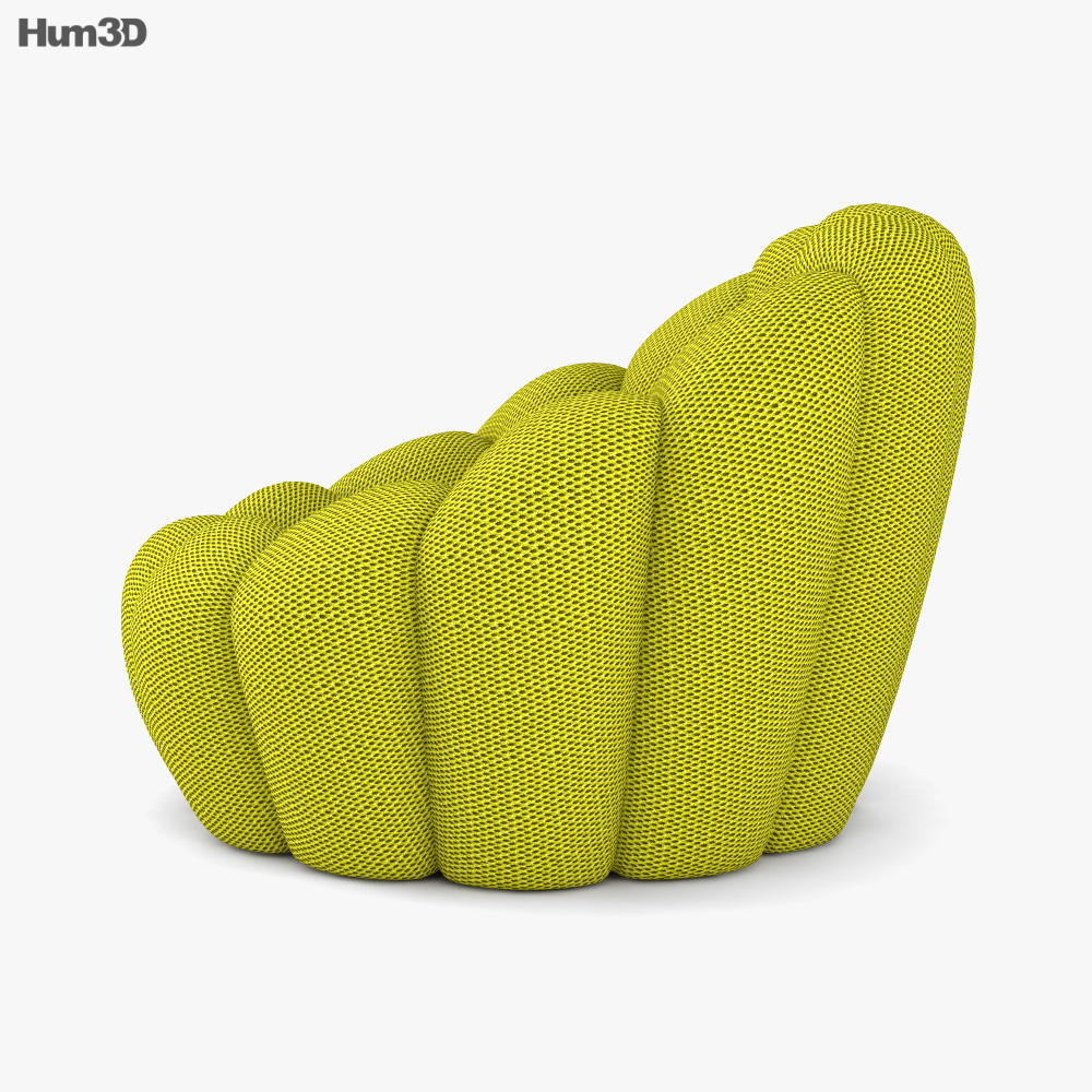 Roche Bobois Bubble Armchair 3D model - Download in MAX, OBJ, FBX, C4D
