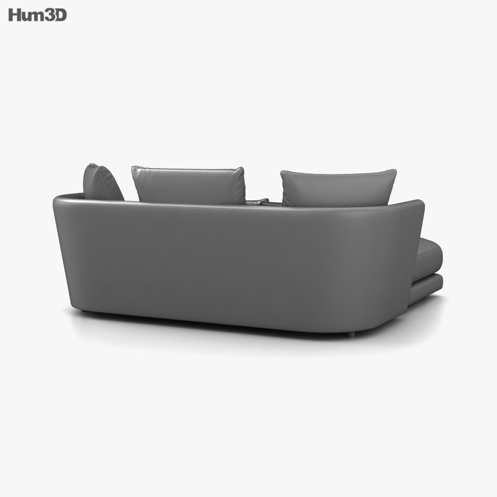 Rolf Benz Tondo Sofa 3D model - Download in MAX, OBJ, FBX, C4D