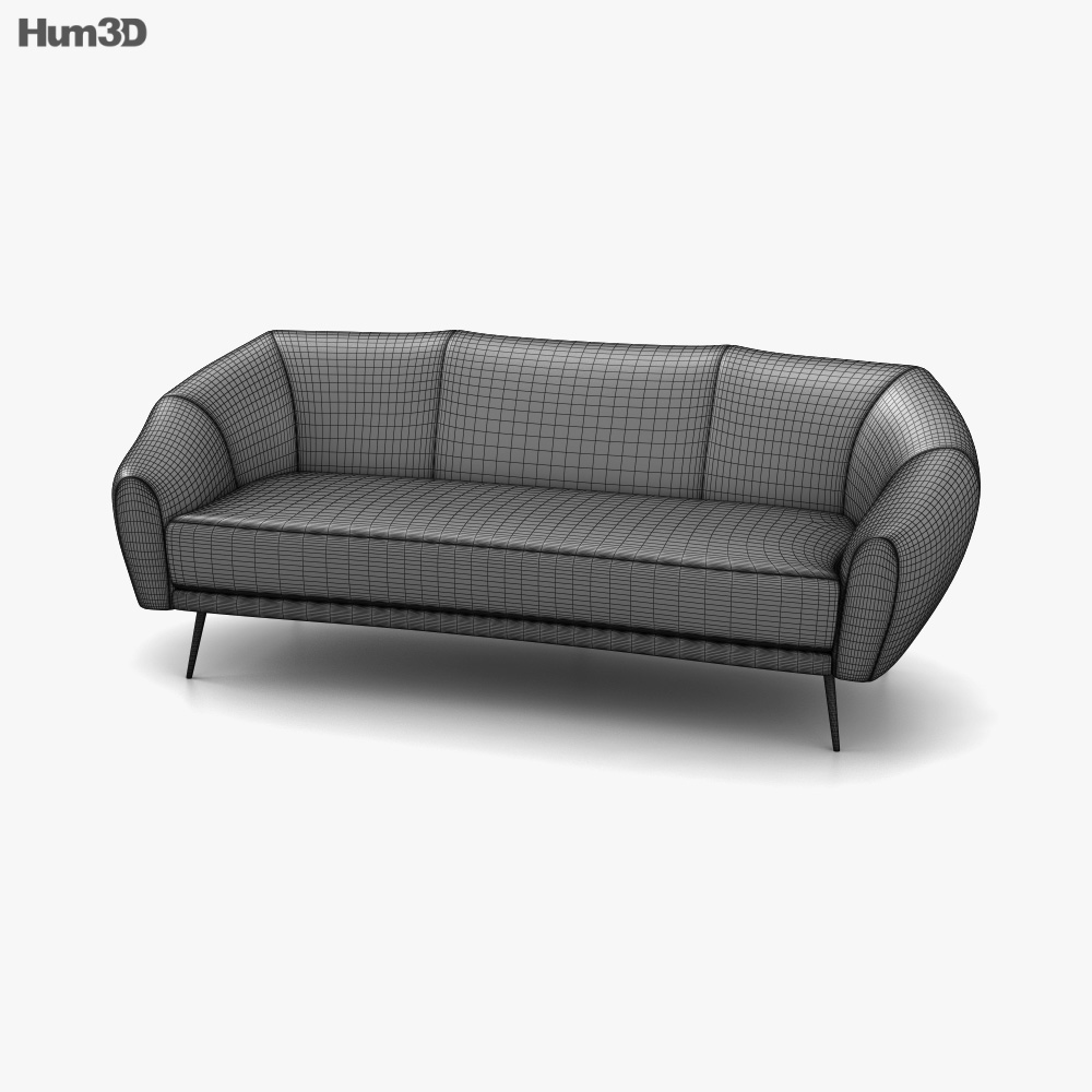 Rubelli Palazzo Sofa 3D model - Download in MAX, OBJ, FBX, C4D