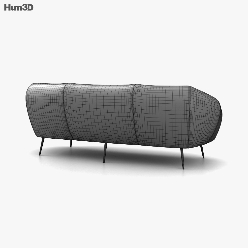 Rubelli Palazzo Sofa 3D model - Download in MAX, OBJ, FBX, C4D