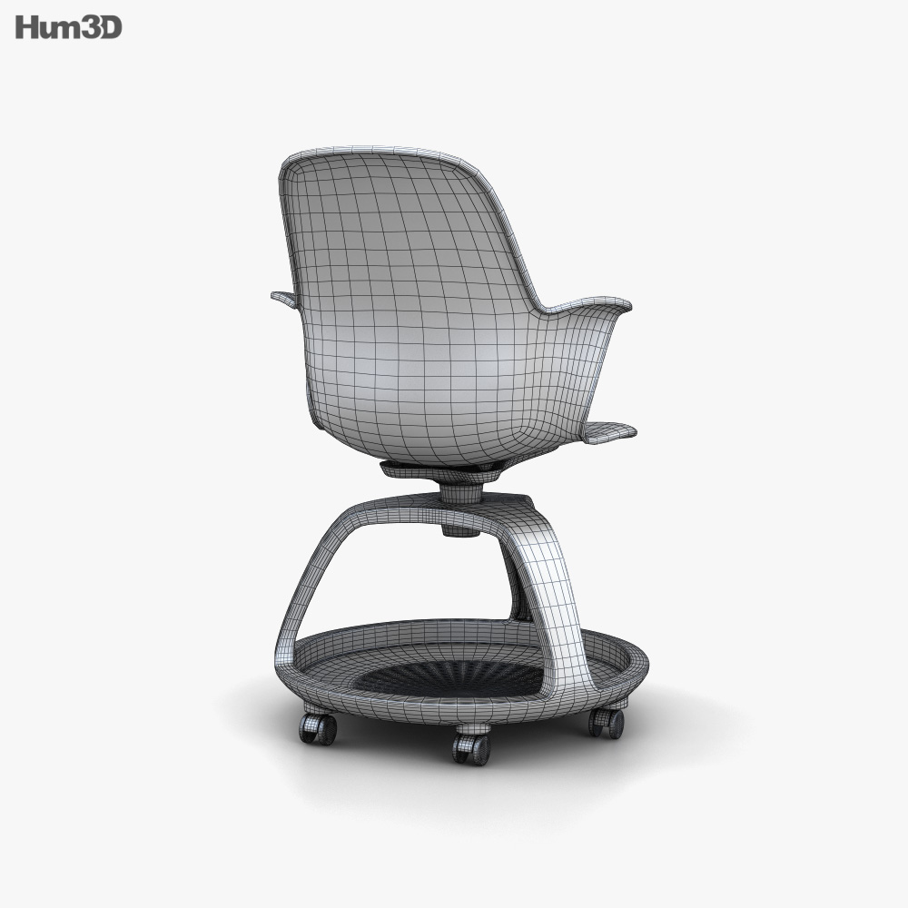 Steelcase Node School chair 3D model - Download in MAX, OBJ, FBX, C4D