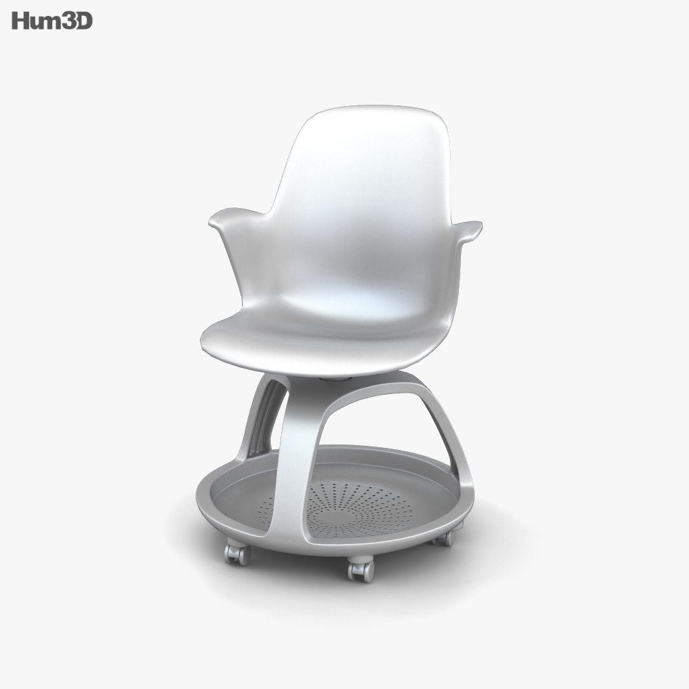 Steelcase Node School chair 3D model - Download in MAX, OBJ, FBX, C4D