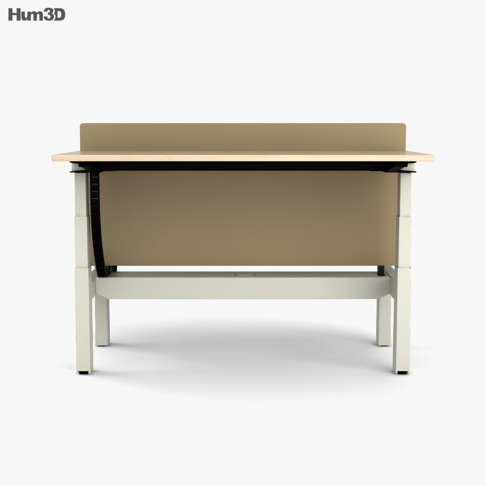 Steelcase Ology Bench Table 3D model - Download in MAX, OBJ, FBX, C4D