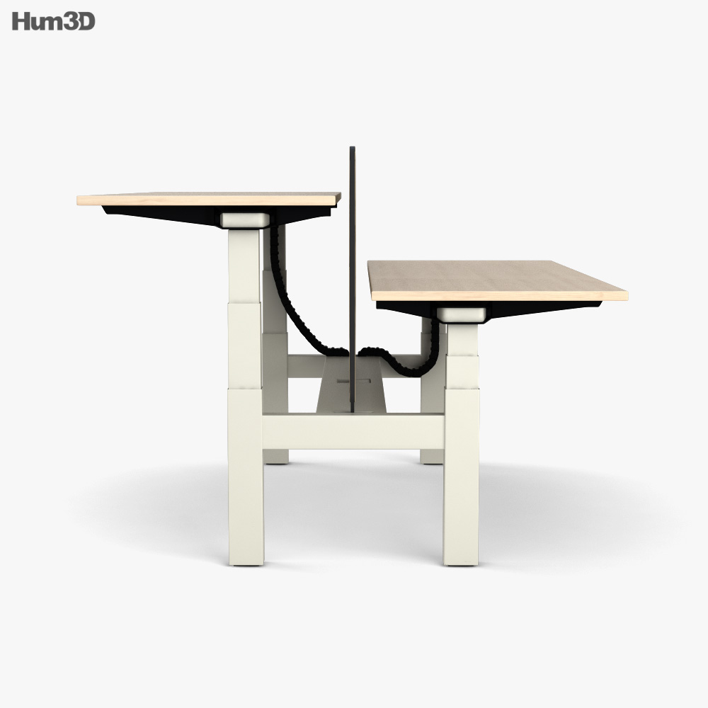 Steelcase Ology Bench Table 3D model - Download in MAX, OBJ, FBX, C4D