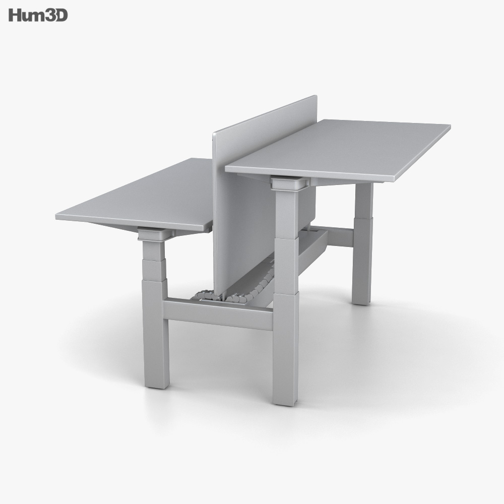 Steelcase Ology Bench Table 3D model - Download in MAX, OBJ, FBX, C4D