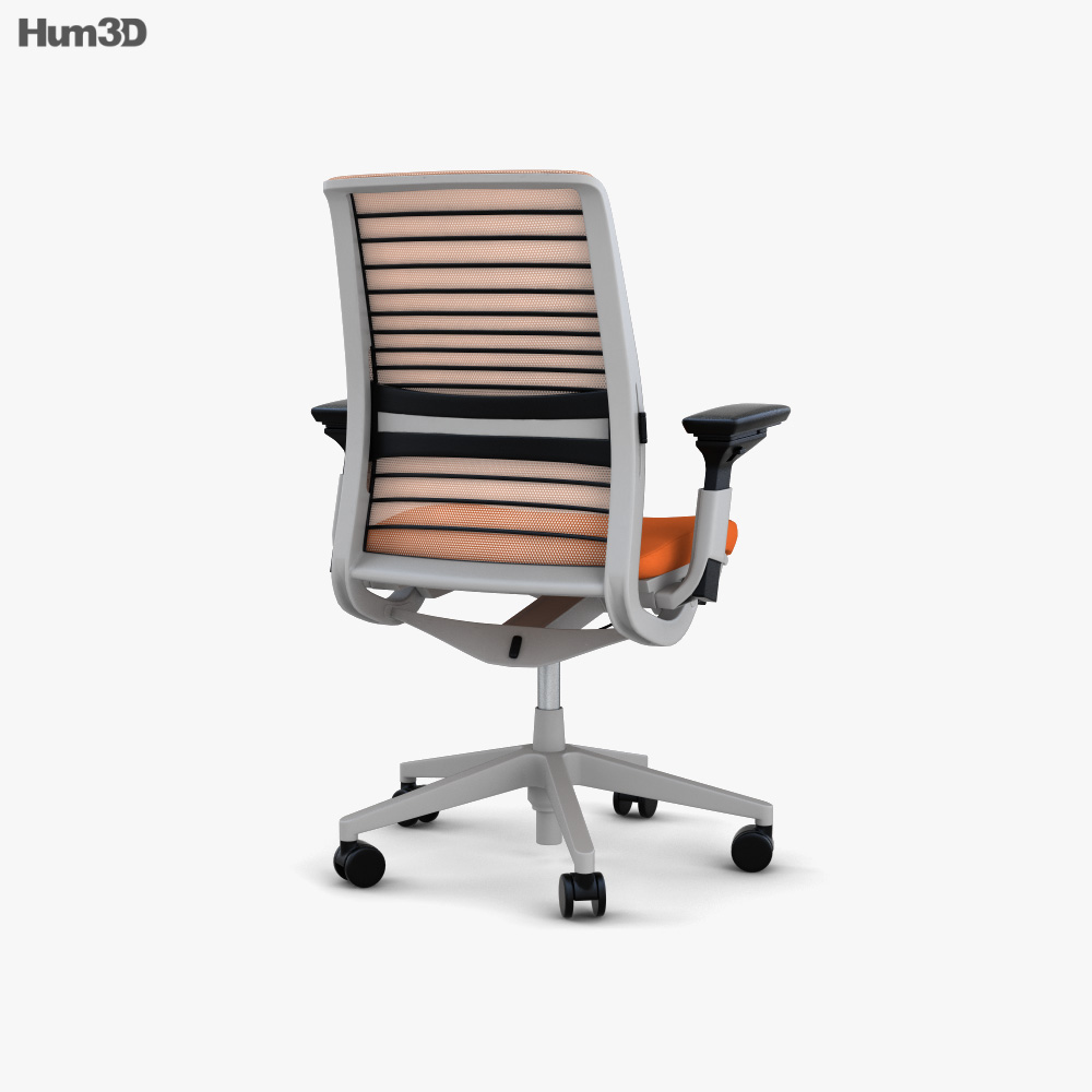Steelcase Think Office chair 3D model - Download in MAX, OBJ, FBX, C4D