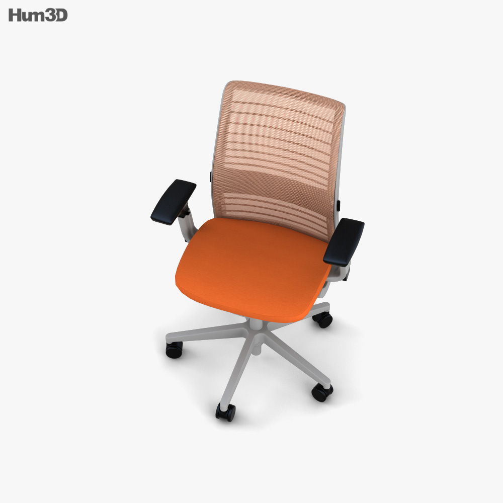 Steelcase Think Office chair 3D model - Download in MAX, OBJ, FBX, C4D