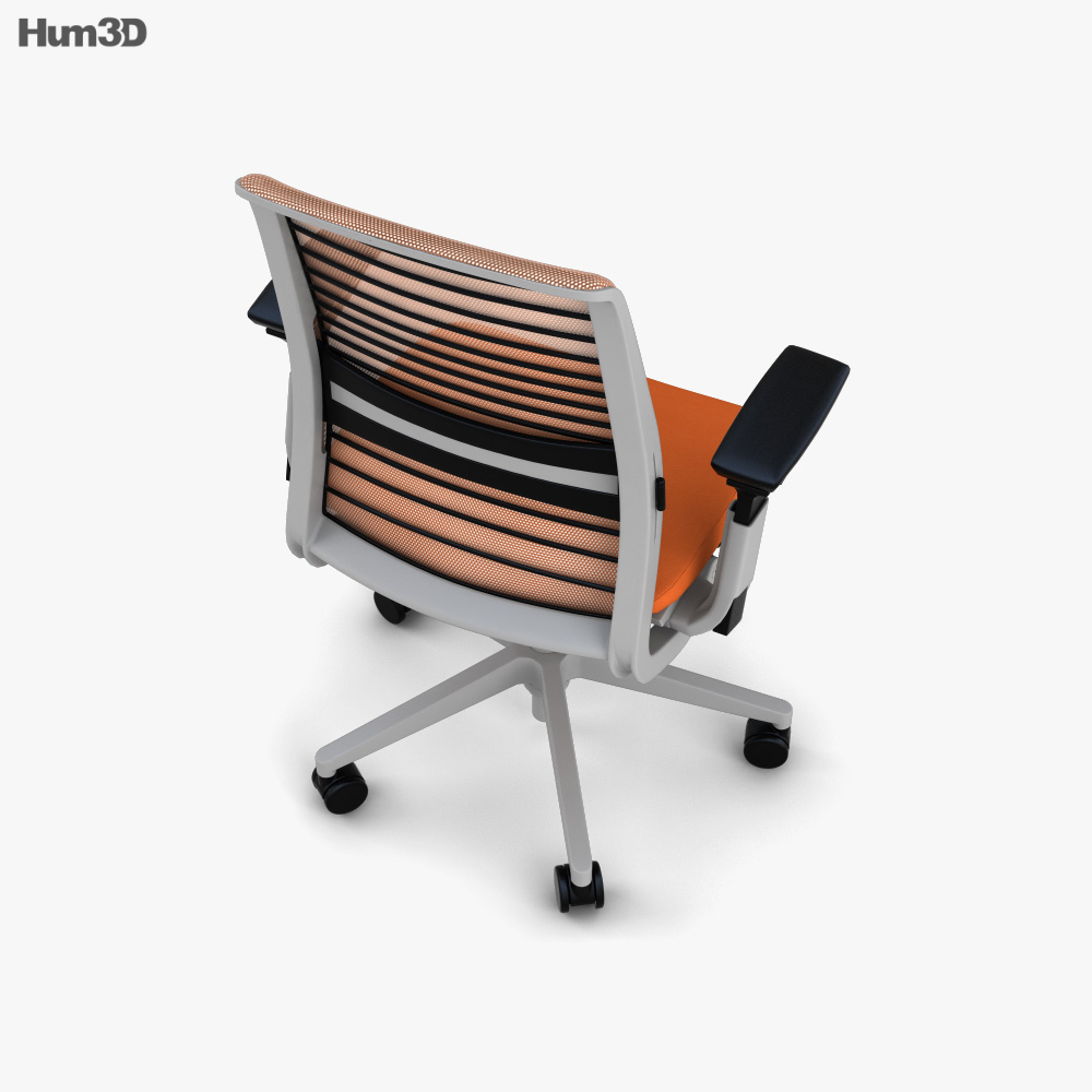 Steelcase Think Office chair 3D model - Download in MAX, OBJ, FBX, C4D