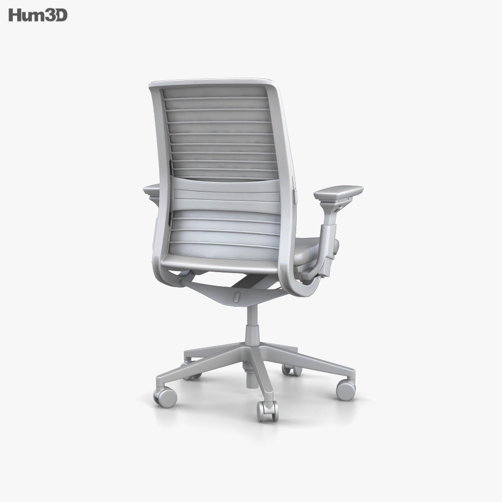 Steelcase Think Office chair 3D model - Download in MAX, OBJ, FBX, C4D