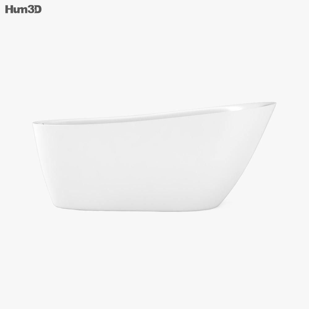 Streamline Soaking Freestanding Bath 3D model - Download in MAX, OBJ ...