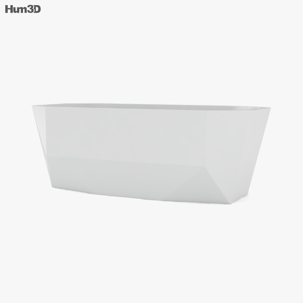 Streamline Soaking Freestanding Internal Drain Bath 3D model - Download ...