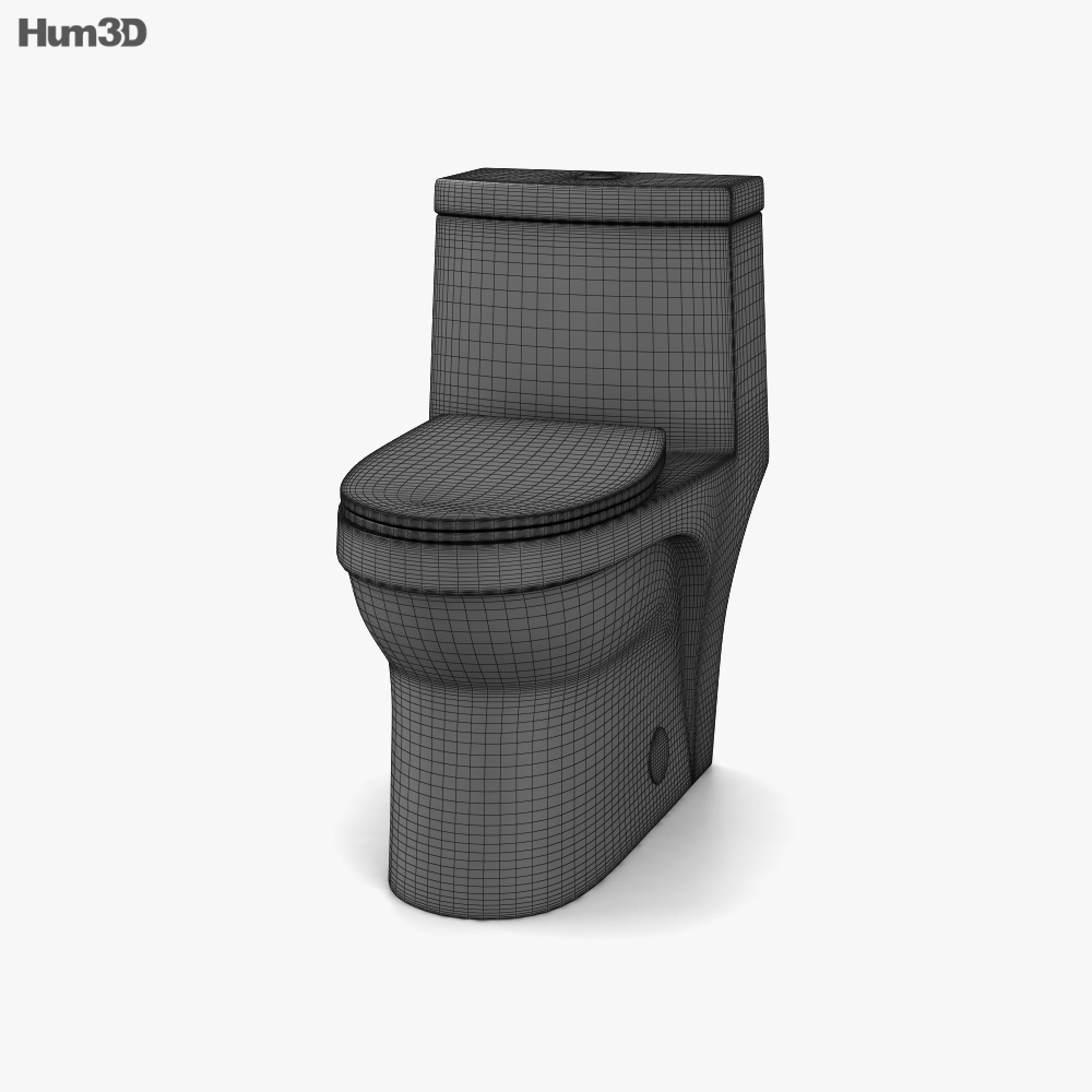 Swiss Madison Virage One Piece toilet 3D model - Download in MAX, OBJ ...