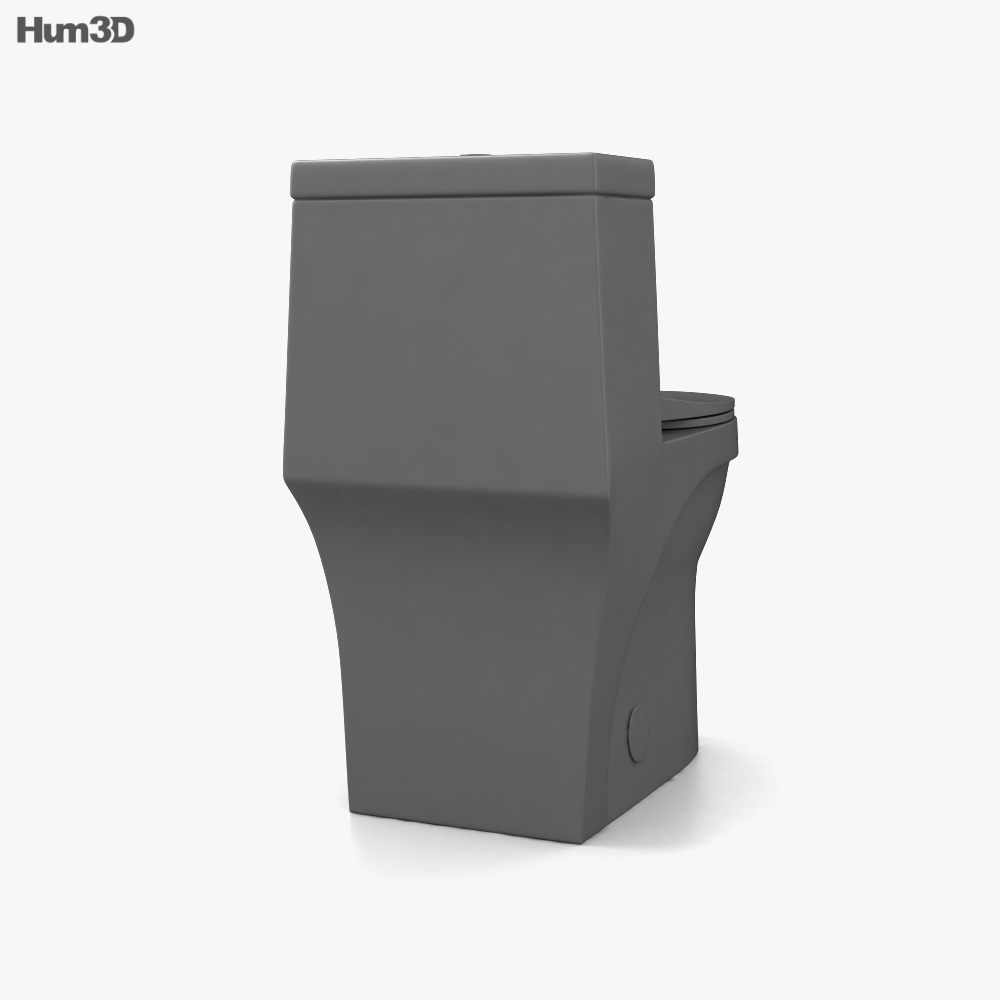 Swiss Madison Virage One Piece toilet 3D model - Download in MAX, OBJ, FBX, C4D