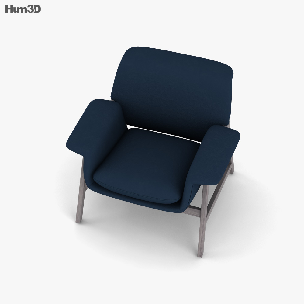 Tacchini Agnese Armchair 3D model - Download in MAX, OBJ, FBX, C4D
