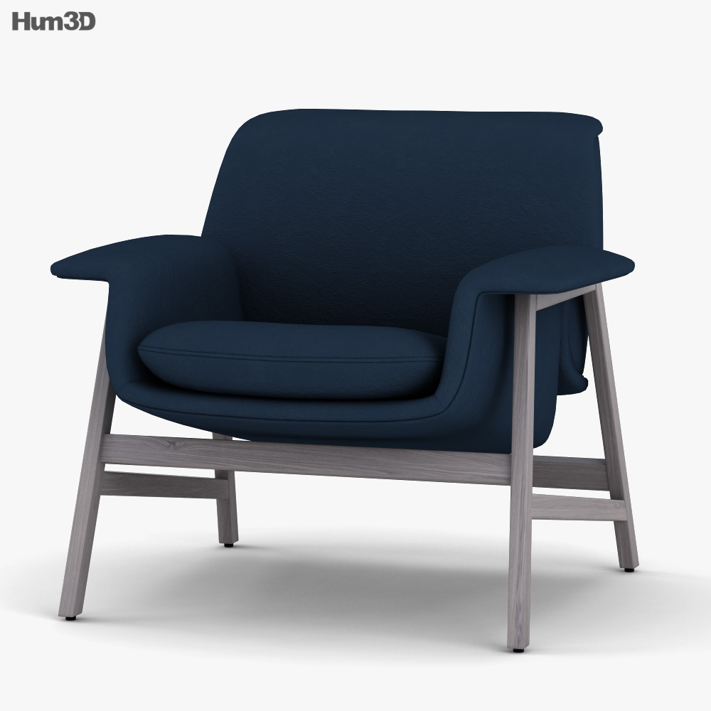 Tacchini Agnese Armchair 3D model - Download in MAX, OBJ, FBX, C4D