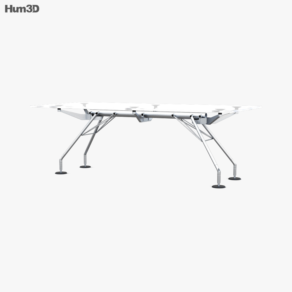Tecno Nomos Table 3D model - Download in MAX, OBJ, FBX, C4D