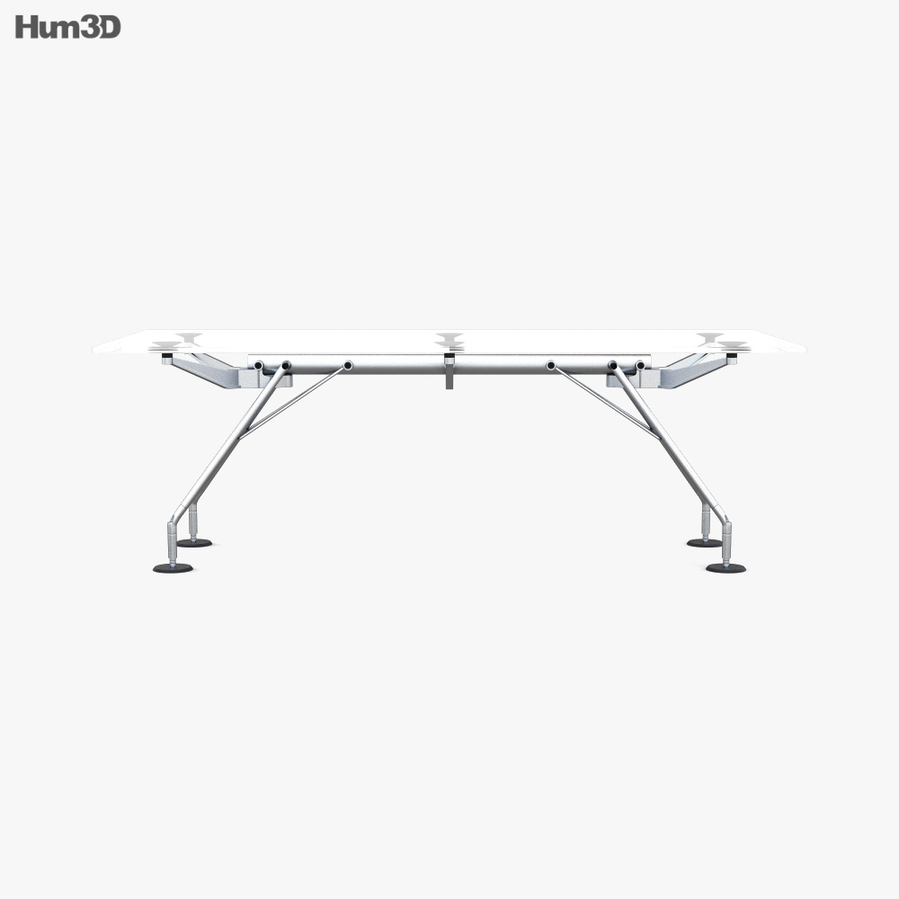 Tecno Nomos Table 3D model - Download in MAX, OBJ, FBX, C4D