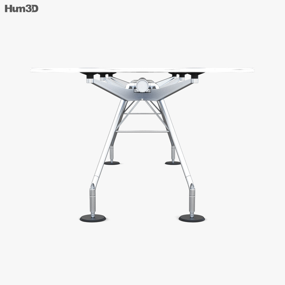Tecno Nomos Table 3D model - Download in MAX, OBJ, FBX, C4D
