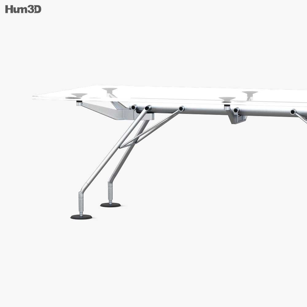 Tecno Nomos Table 3D model - Download in MAX, OBJ, FBX, C4D