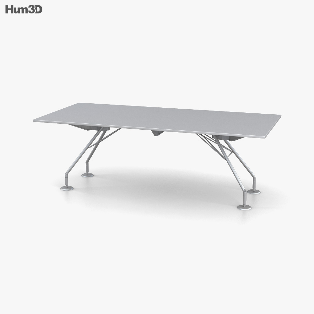 Tecno Nomos Table 3D model - Download in MAX, OBJ, FBX, C4D