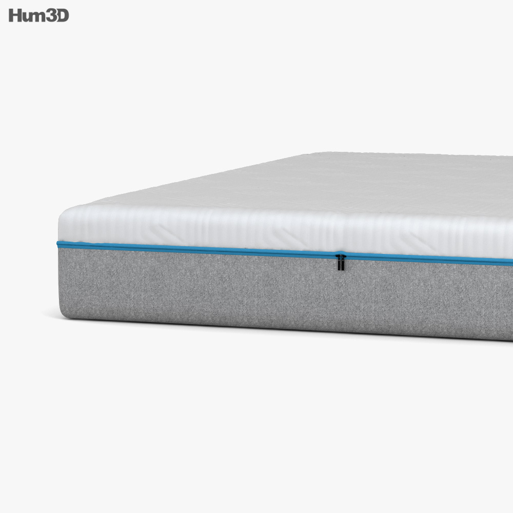 Tempur Cloud Elite Mattress 3D model - Download in MAX, OBJ, FBX, C4D