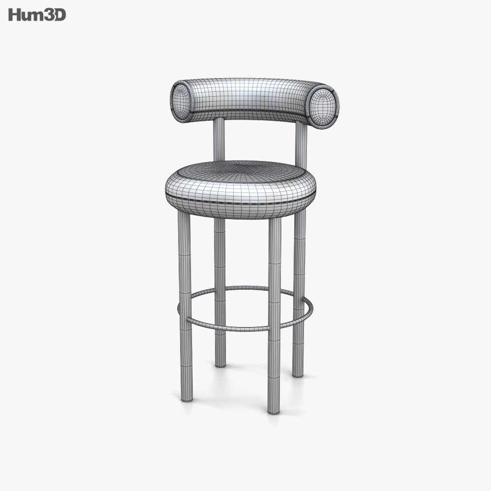 Tom Dixon Fat Bar stool 3D model - Download in MAX, OBJ, FBX, C4D