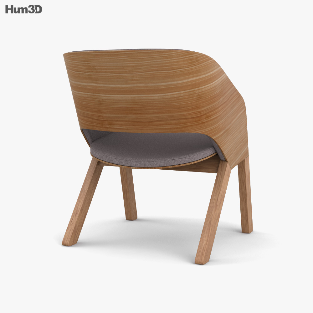Ton Merano Lounge armchair 3D model - Download in MAX, OBJ, FBX, C4D