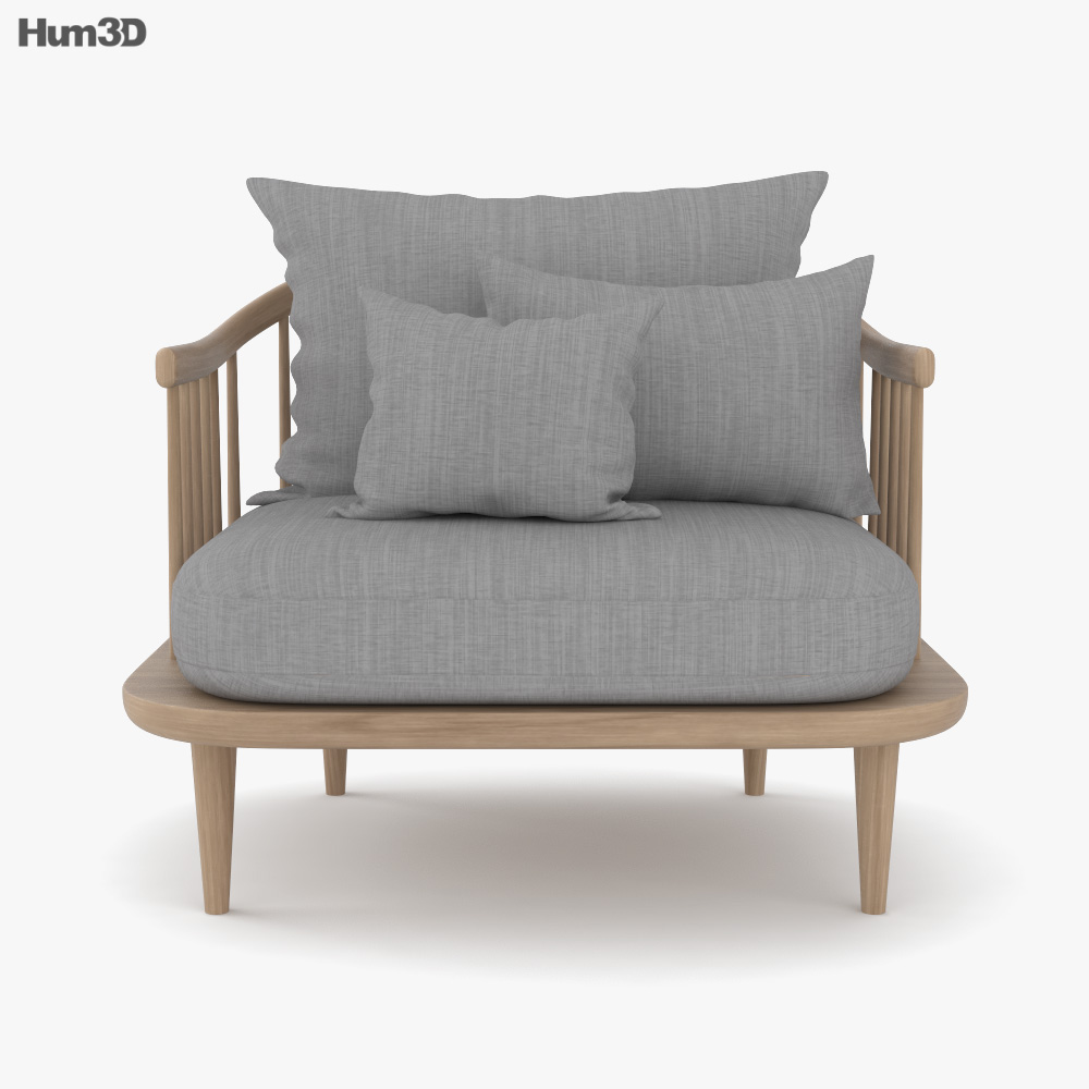 Tradition Fly SC1 Lounge chair 3D model - Download in MAX, OBJ, FBX, C4D