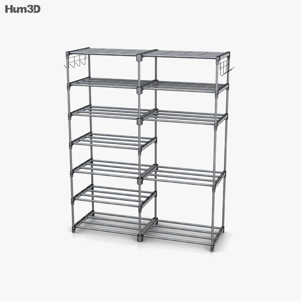 Tribesigns Shoe rack 3D model - Download in MAX, OBJ, FBX, C4D