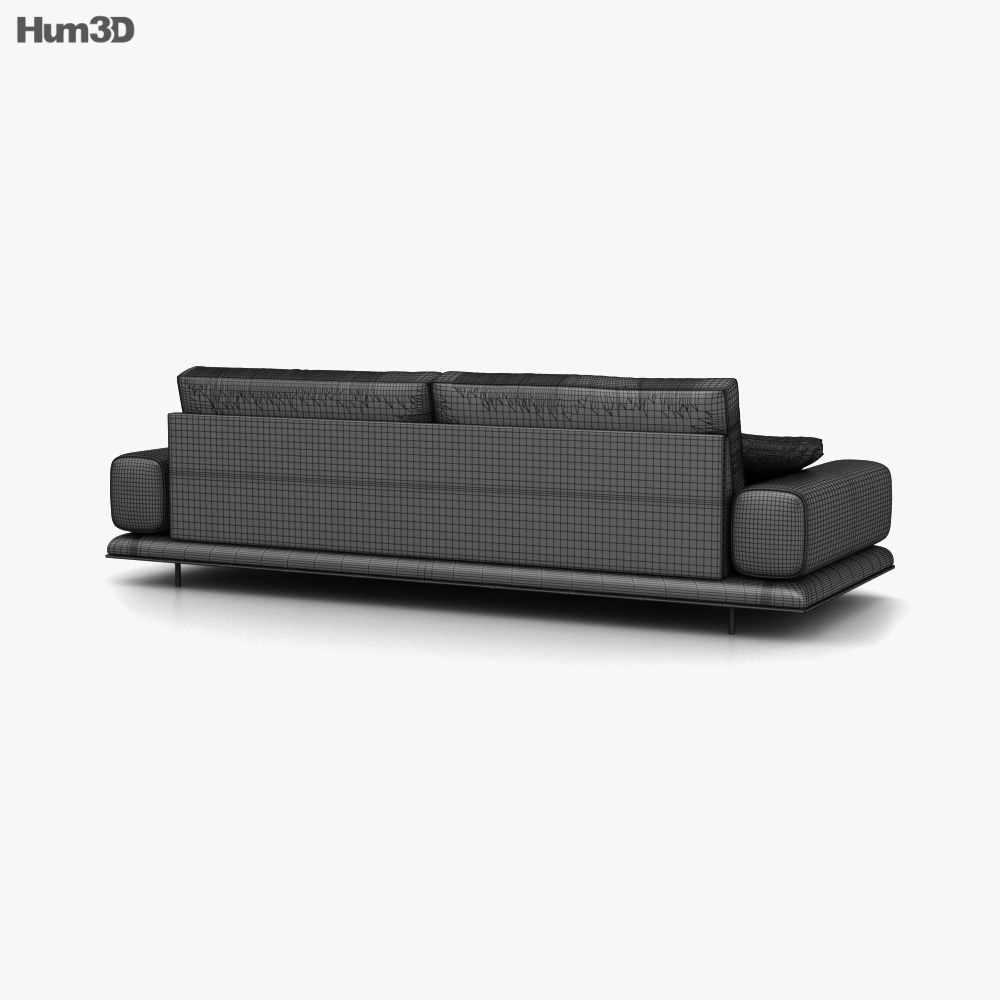 Turri Blues Sofa 3D model - Download in MAX, OBJ, FBX, C4D