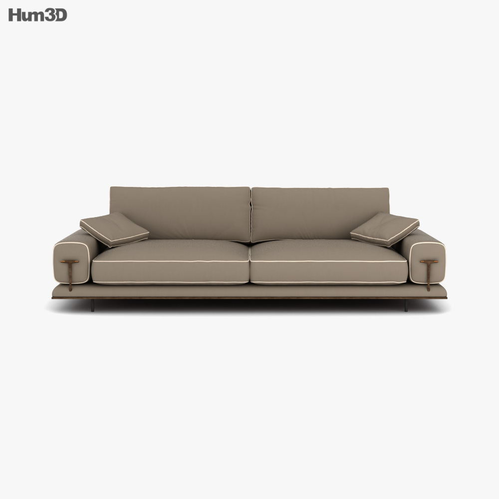 Turri Blues Sofa 3D model - Download in MAX, OBJ, FBX, C4D