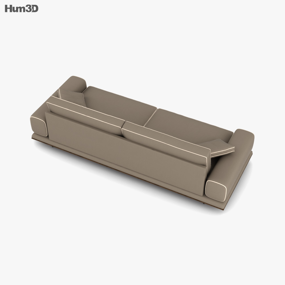 Turri Blues Sofa 3D model - Download in MAX, OBJ, FBX, C4D