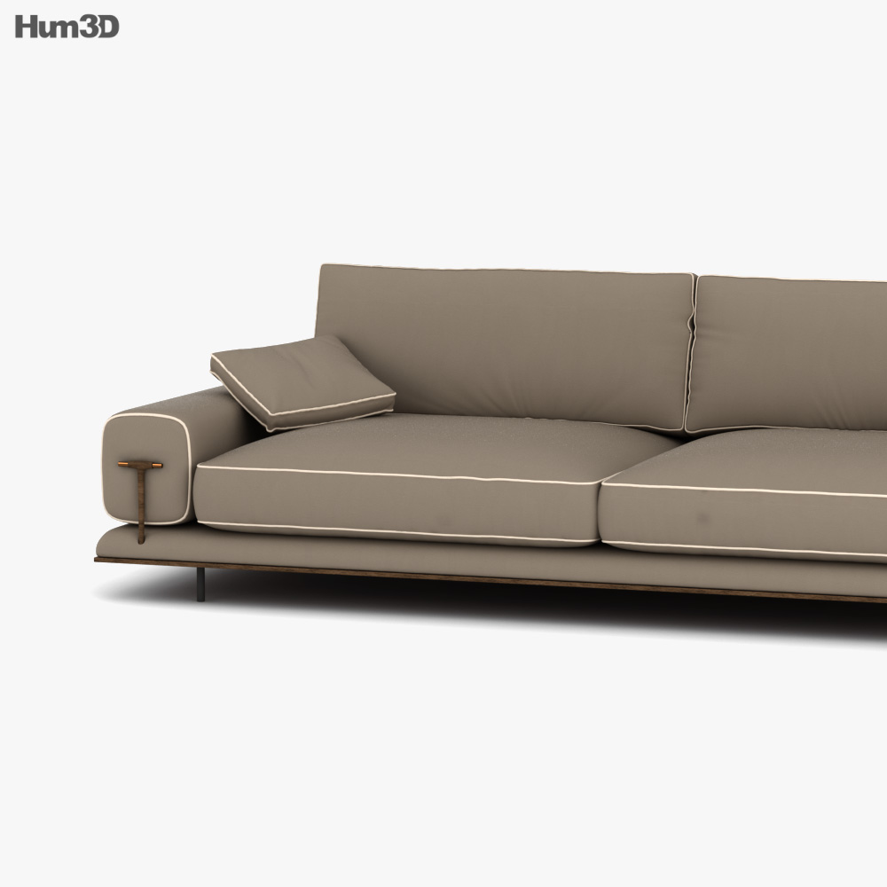 Turri Blues Sofa 3D model - Download in MAX, OBJ, FBX, C4D