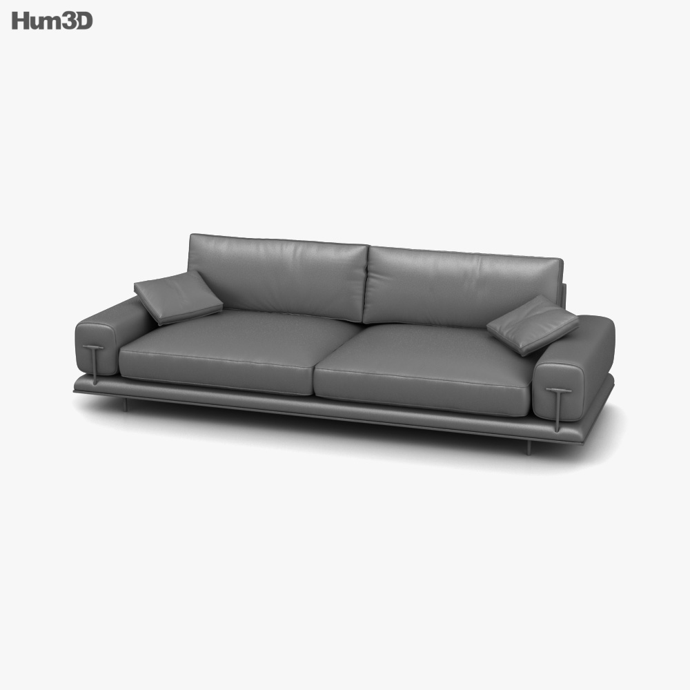 Turri Blues Sofa 3D model - Download in MAX, OBJ, FBX, C4D