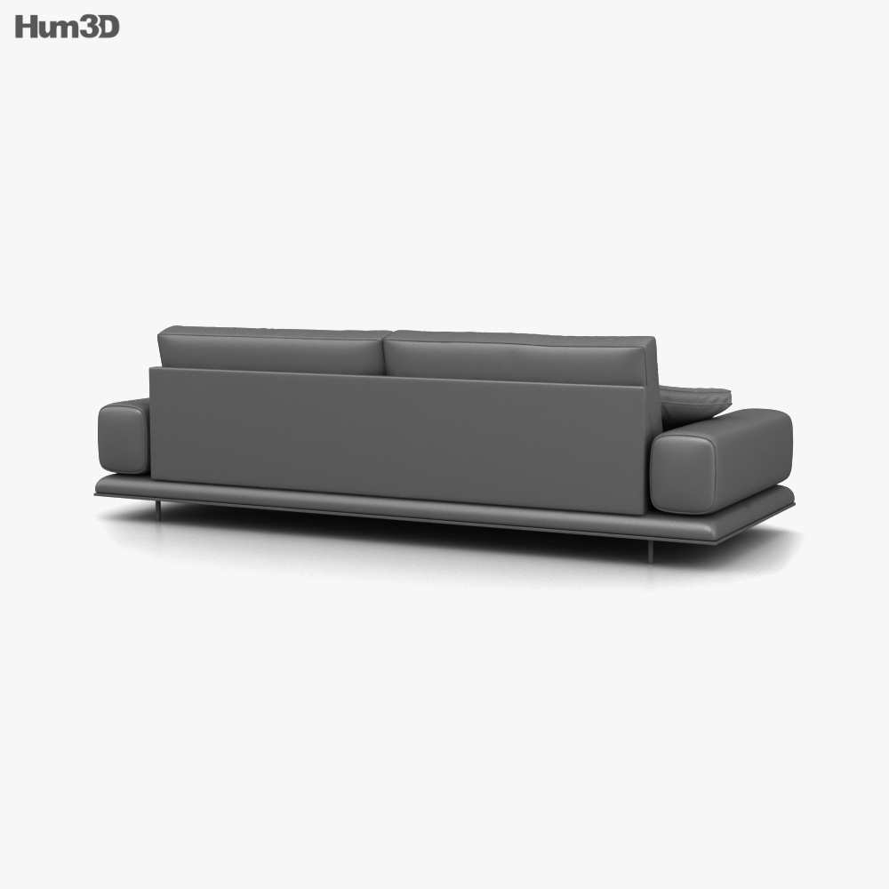 Turri Blues Sofa 3D model - Download in MAX, OBJ, FBX, C4D