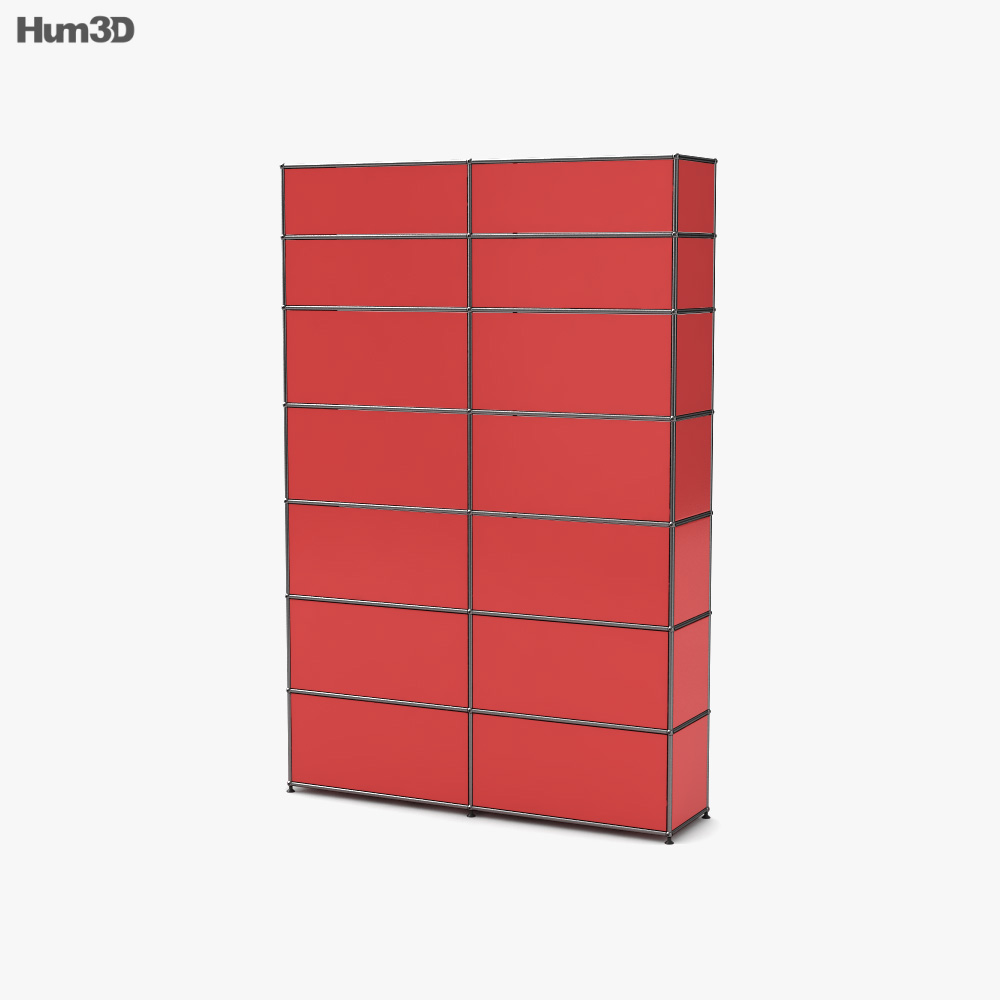 USM Haller Bookshelf 3D model - Download in MAX, OBJ, FBX, C4D