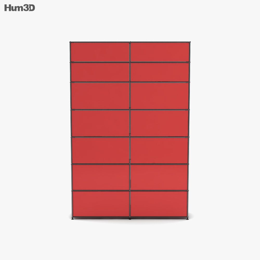 USM Haller Bookshelf 3D model - Download in MAX, OBJ, FBX, C4D