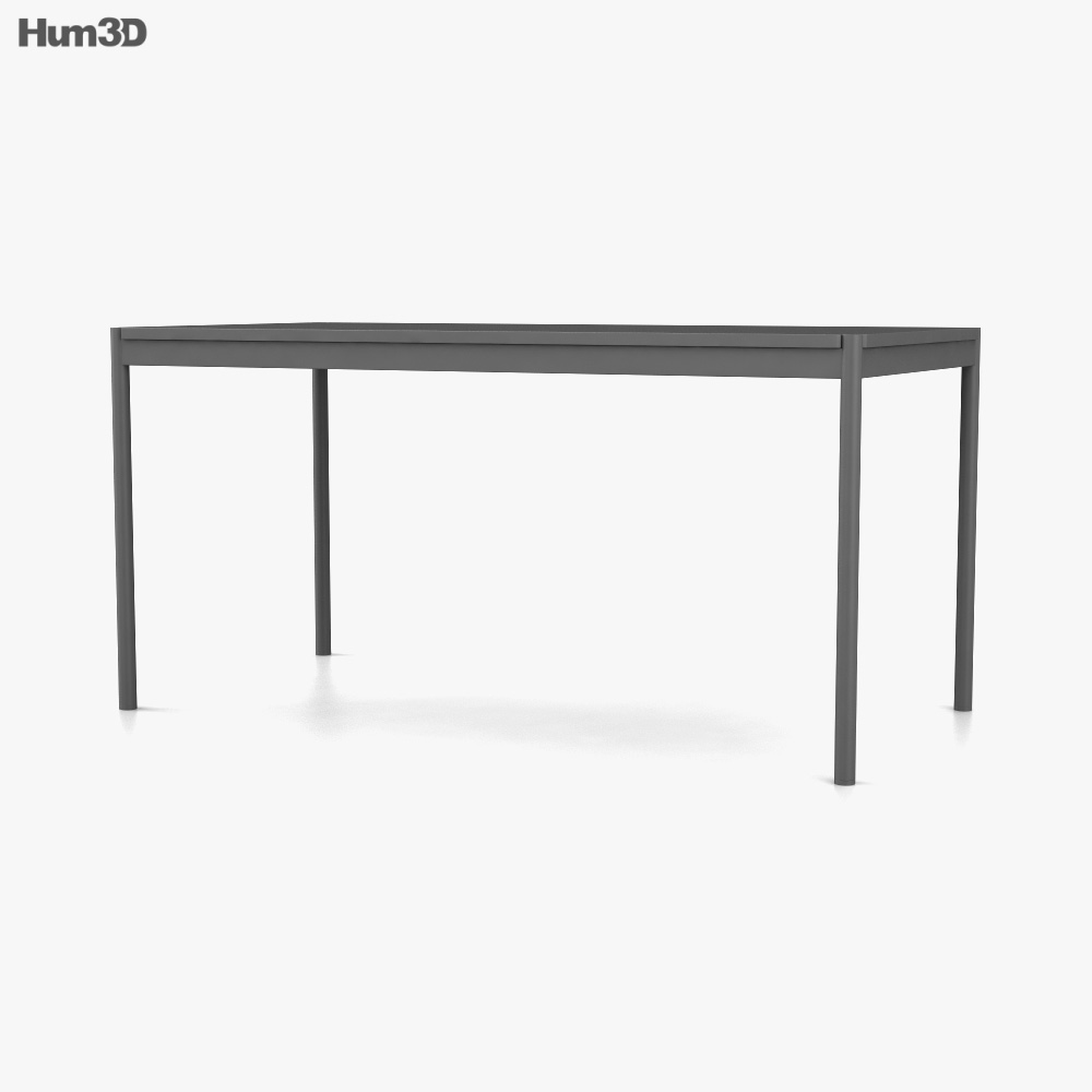 USM Haller Dining table 3D model - Download in MAX, OBJ, FBX, C4D