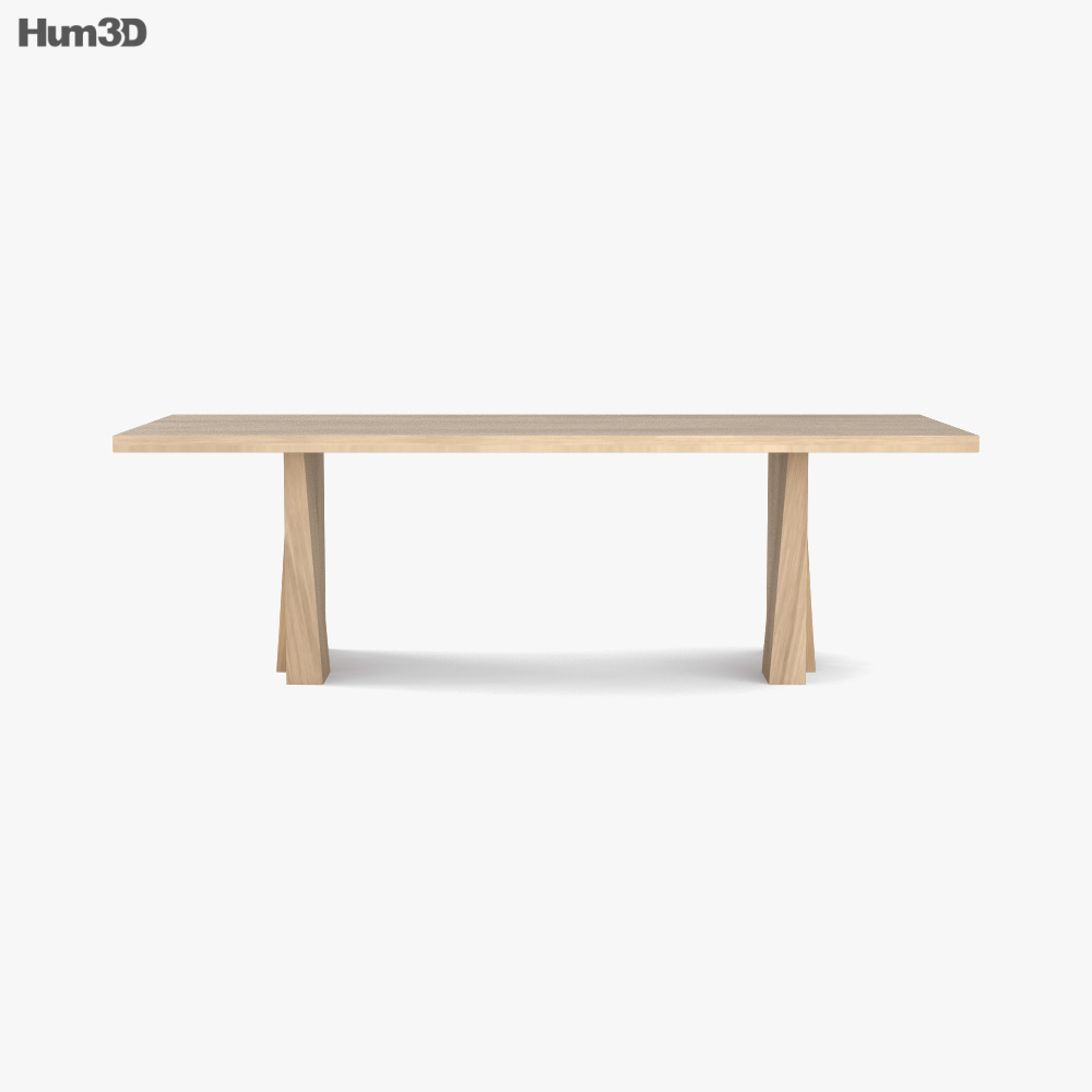 Van Rossum Eli Slim Dining table 3D model - Download in MAX, OBJ, FBX, C4D