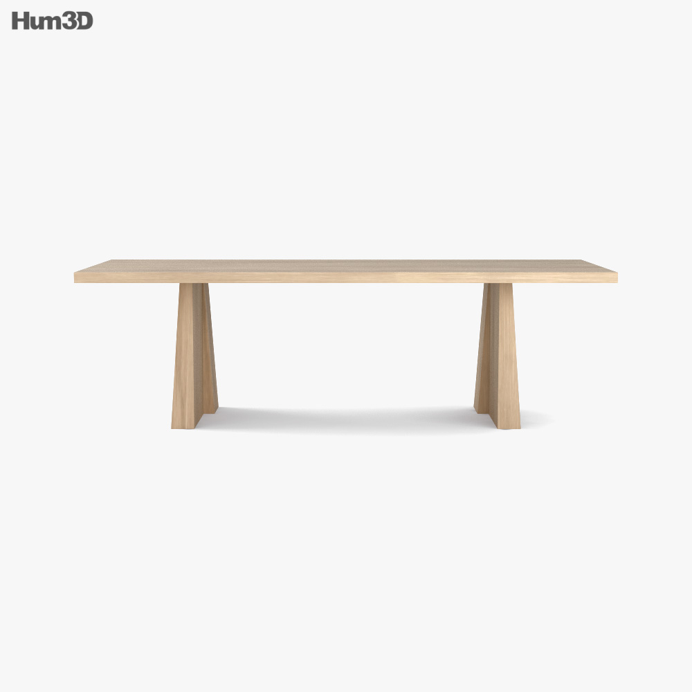 Van Rossum Eli Slim Dining table 3D model - Download in MAX, OBJ, FBX, C4D