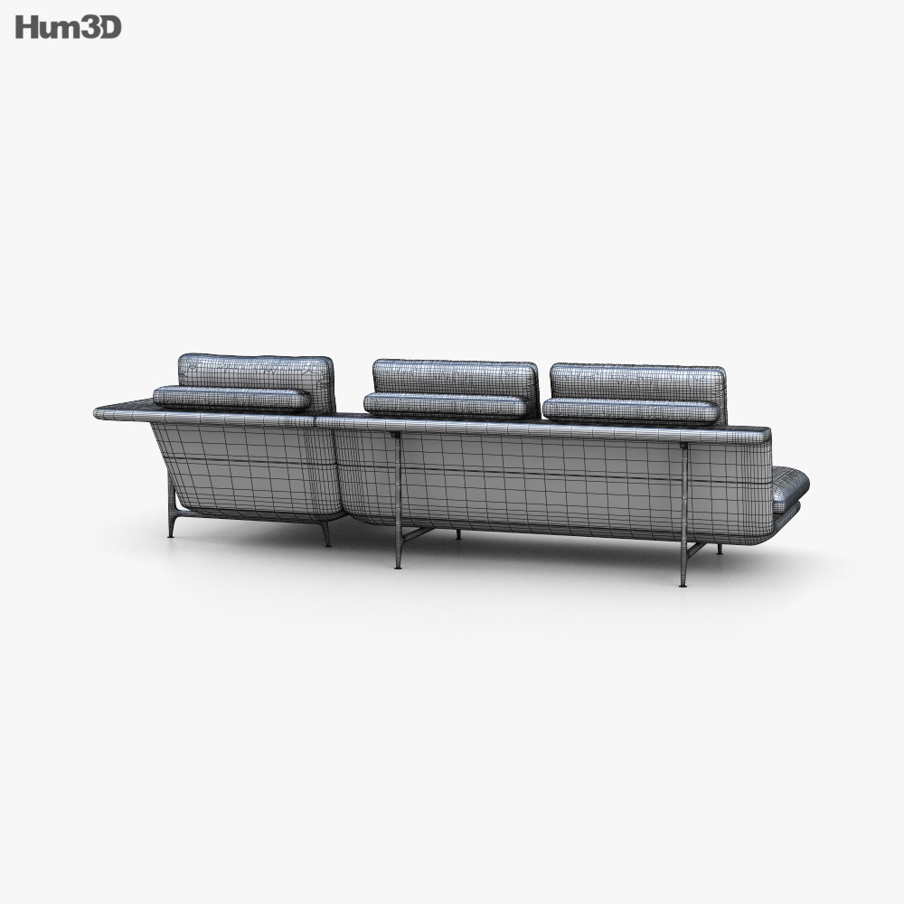 Vitra Grand Sofa 3D model - Download in MAX, OBJ, FBX, C4D