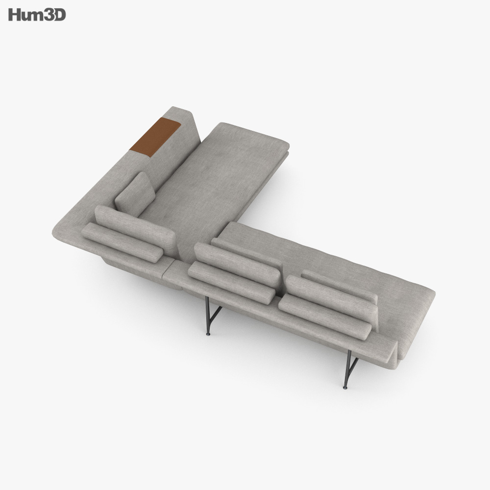 Vitra Grand Sofa 3D model - Download in MAX, OBJ, FBX, C4D