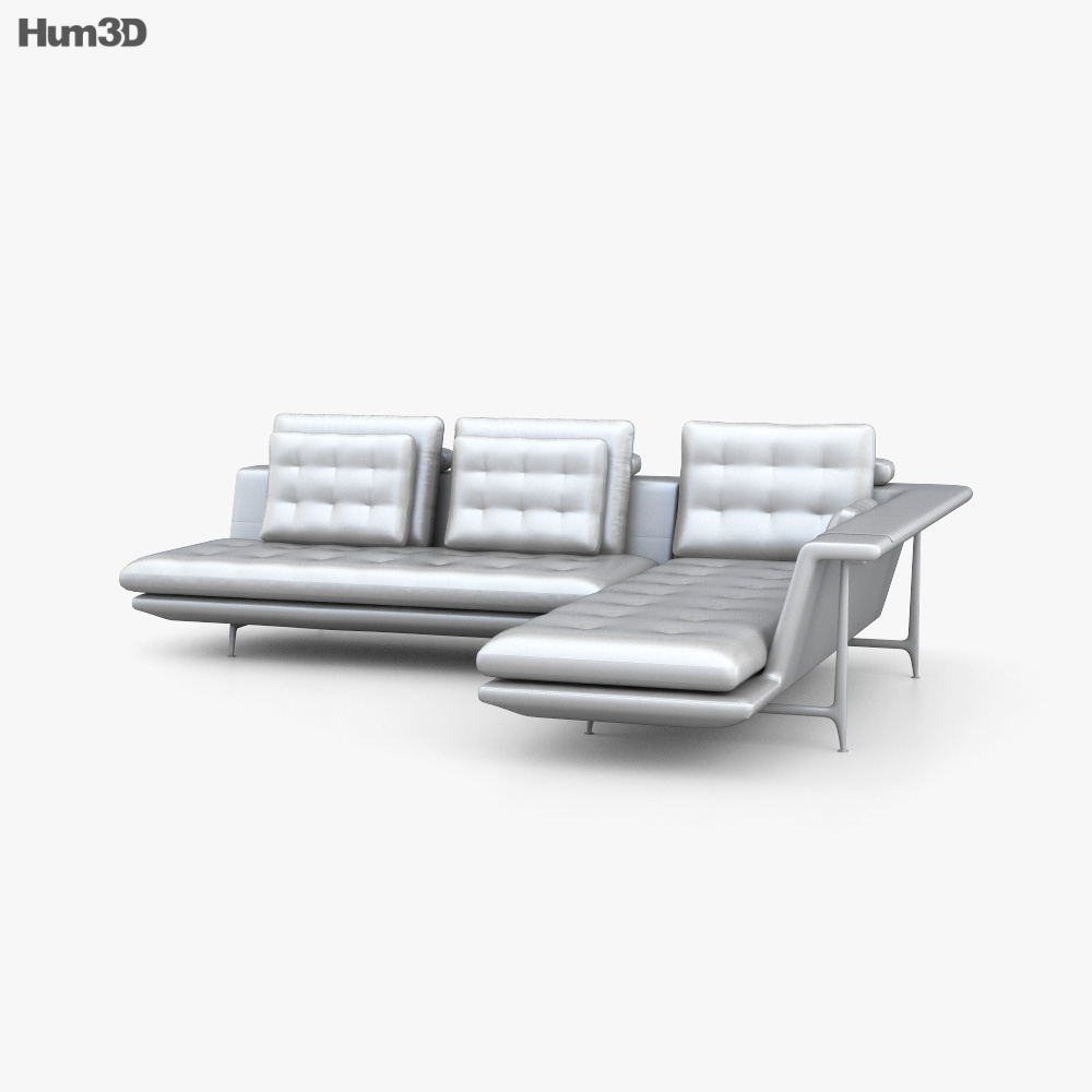 Vitra Grand Sofa 3D model - Download in MAX, OBJ, FBX, C4D
