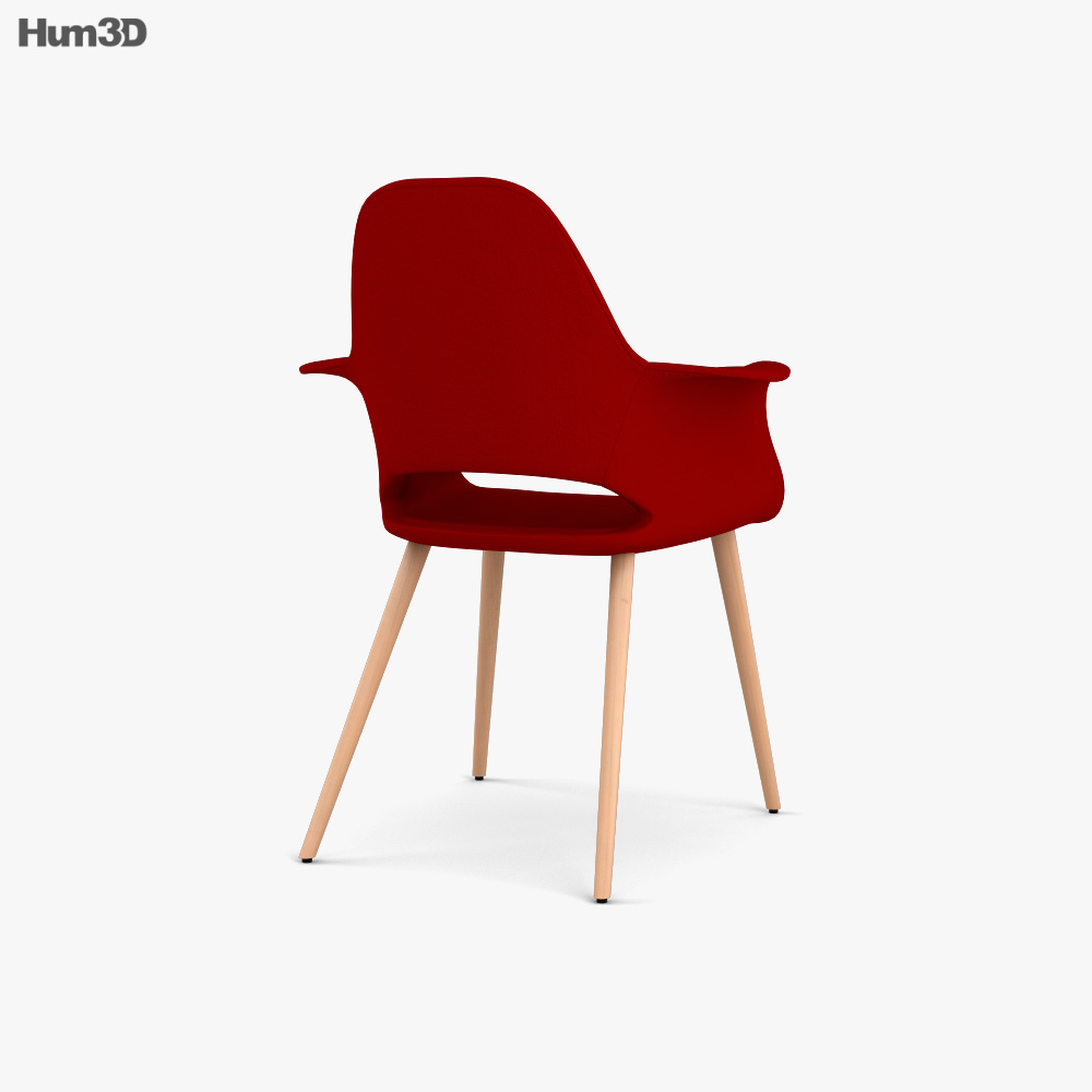 Vitra Organic Conference Chair 3D model - Download in MAX, OBJ, FBX, C4D