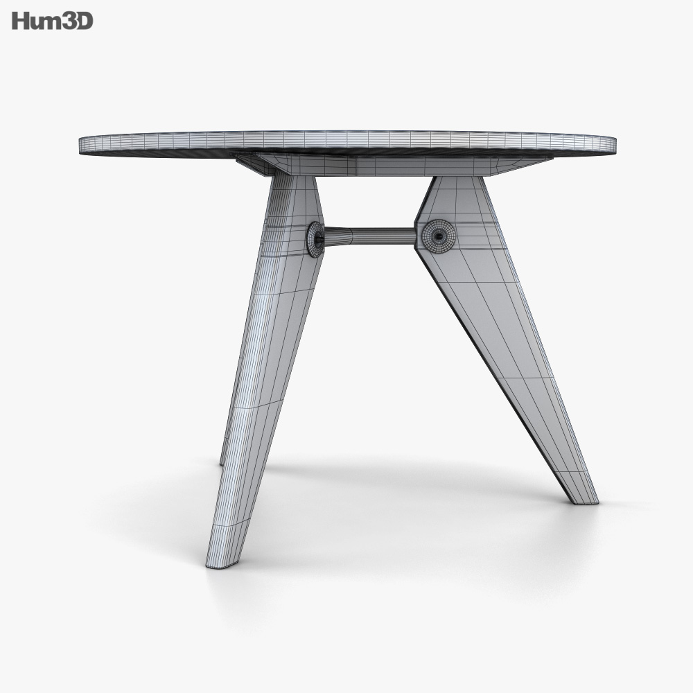 Vitra Gueridon Table 3D model - Download in MAX, OBJ, FBX, C4D