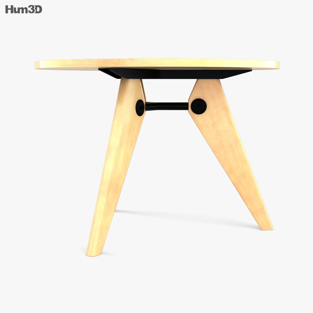 Vitra Gueridon Table 3D model - Download in MAX, OBJ, FBX, C4D