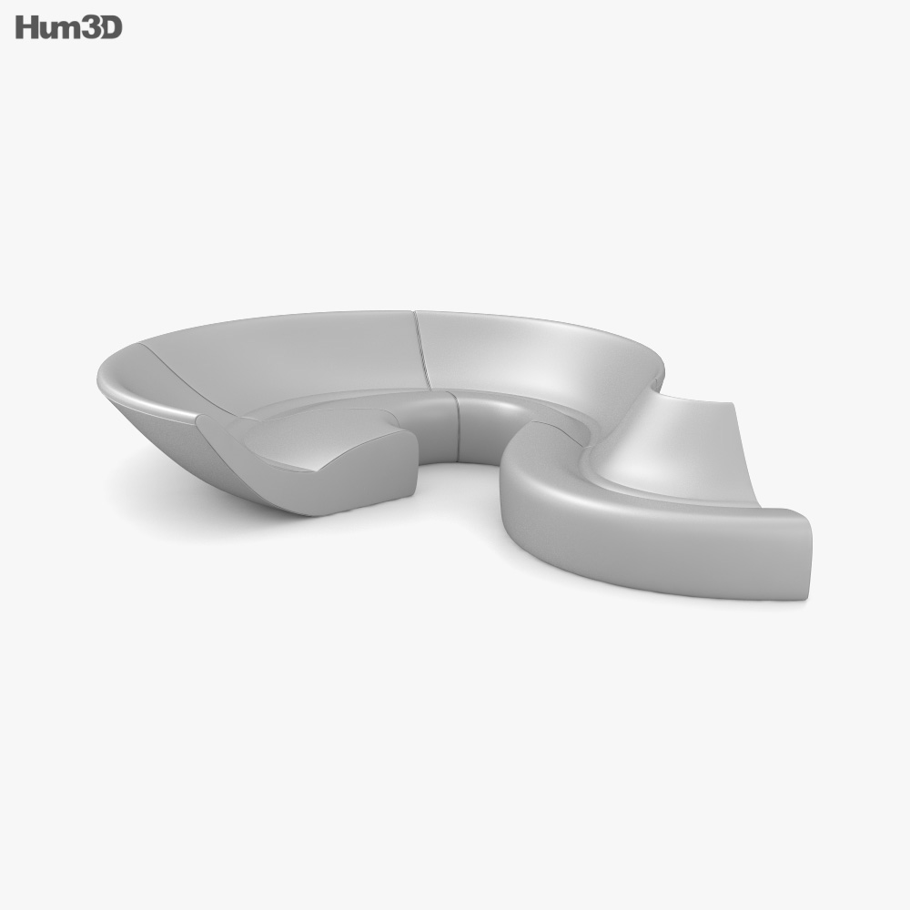 Walter Knoll Circle Sofa 3D model - Download in MAX, OBJ, FBX, C4D