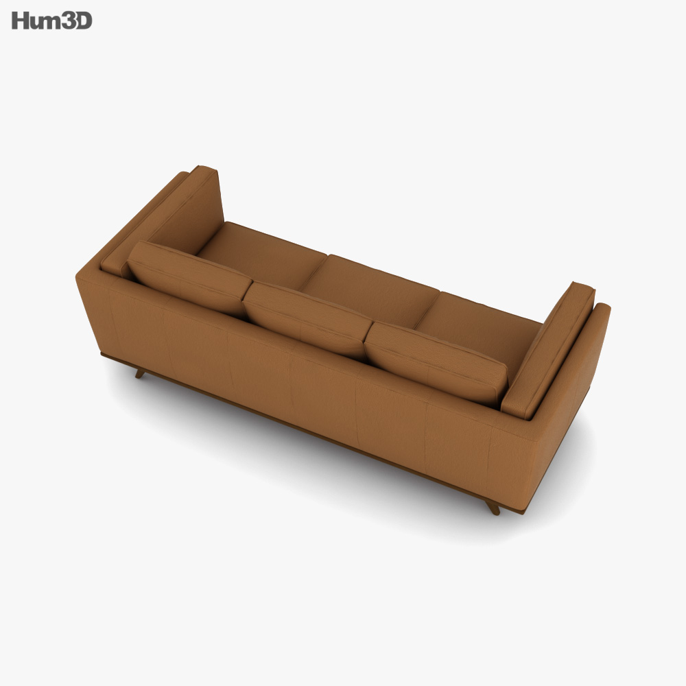 West Elm Zander Sofa 3D model - Download in MAX, OBJ, FBX, C4D