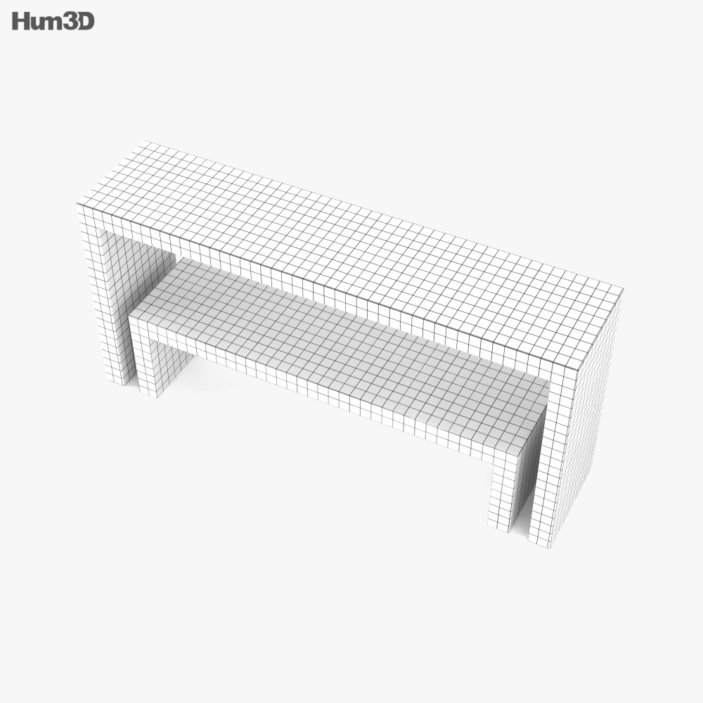 Zanotta Quaderna Console 3D model - Download in MAX, OBJ, FBX, C4D